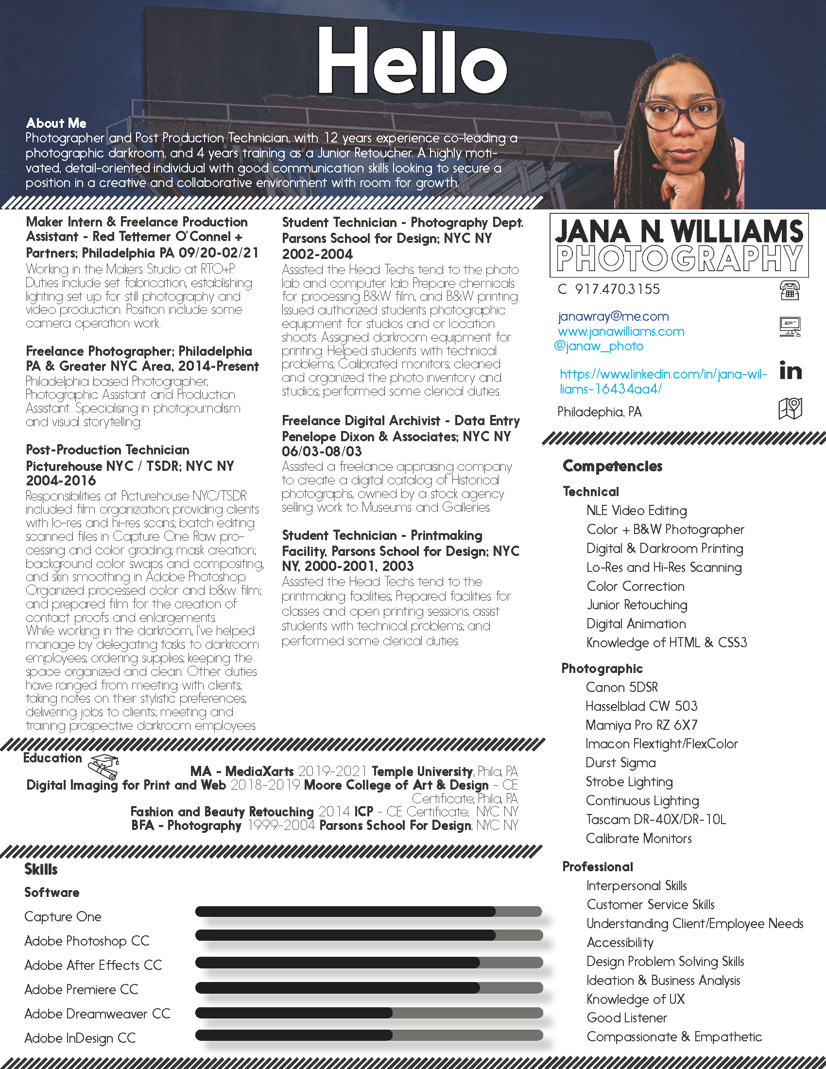 Resume - Jana Williams Photography